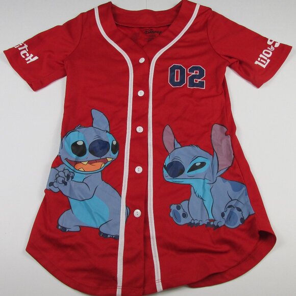 Disney | Tops | Lilo Stitch Ohana Red 2 Baseball Jersey Walt Disney ...